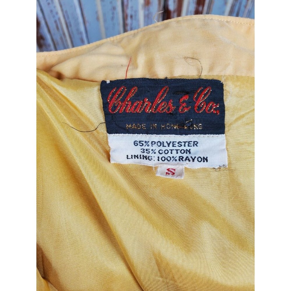 Vintage Charles And Co. Quilted Caftan House Dress Li… - Gem